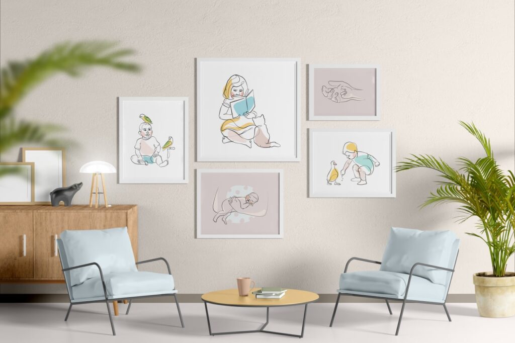 Sibling Sisters Holding For Twins Girls Personalised Framed Poster ...