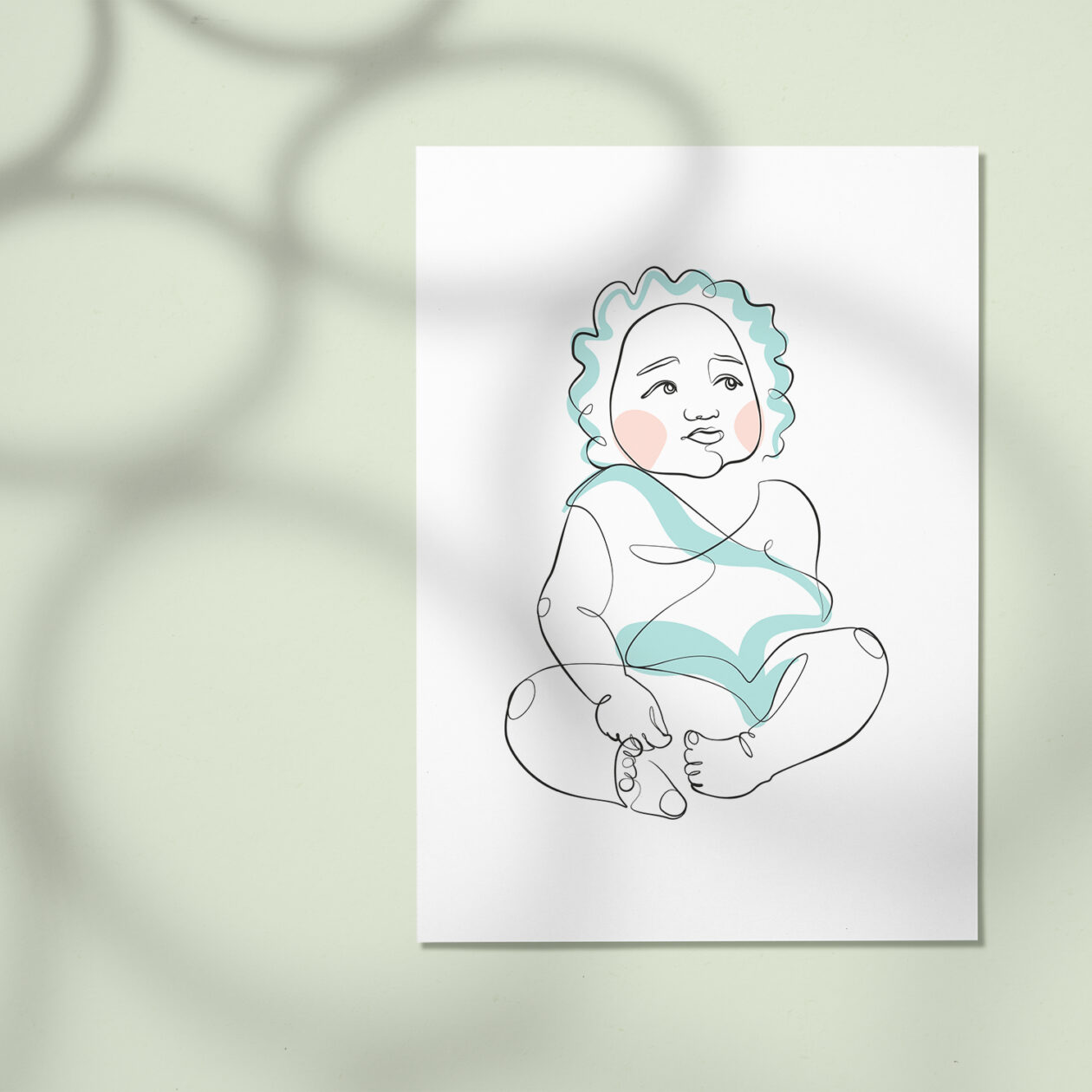 Baby Boy Sitting Premium Framed Poster | Vinapa | Posters Art prints ...