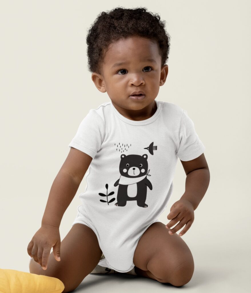 Small But Strong Baby Short Sleeve One Piece | Vinapa | Posters Art ...