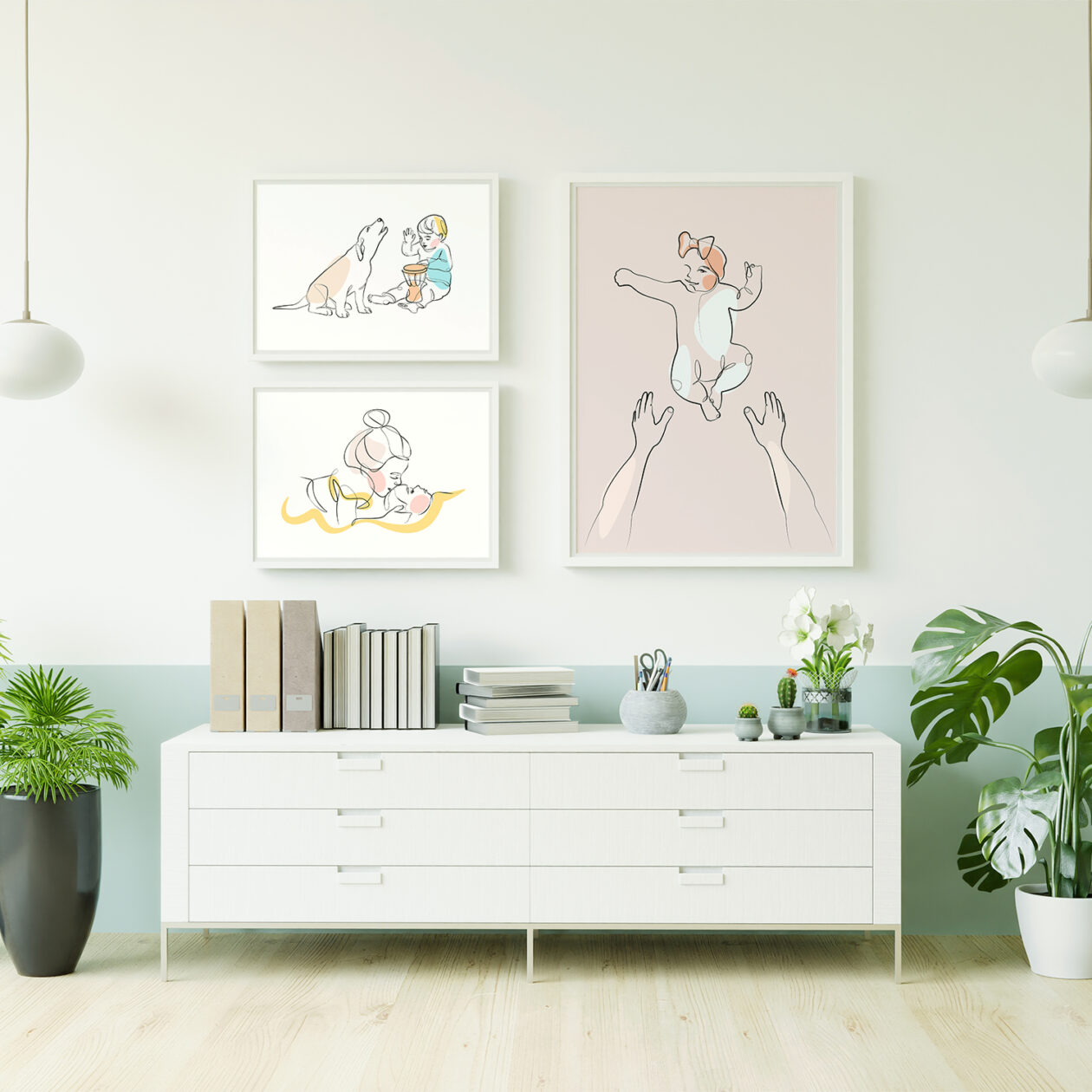 Parent Throwing Baby in Air Poster | Vinapa | Posters Art prints and Books